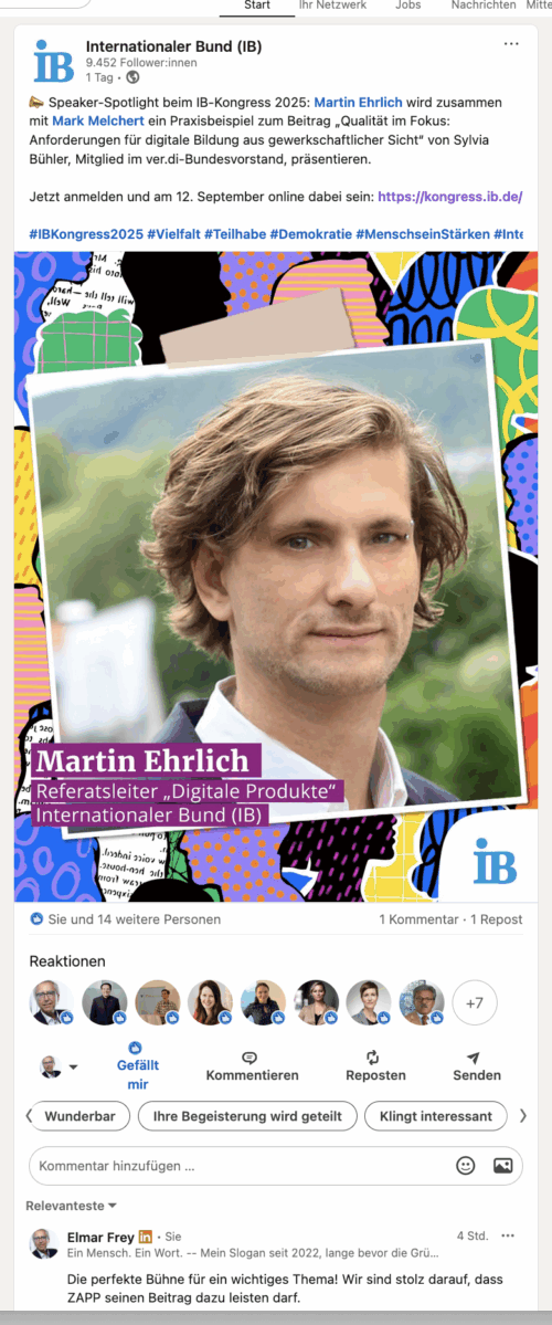 Eine Bühne für die IB Online-Akademie - Zapp eLearning GmbH